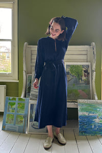 Ink Cotton Artist Smock Dress | Made in England | Justine Tabak